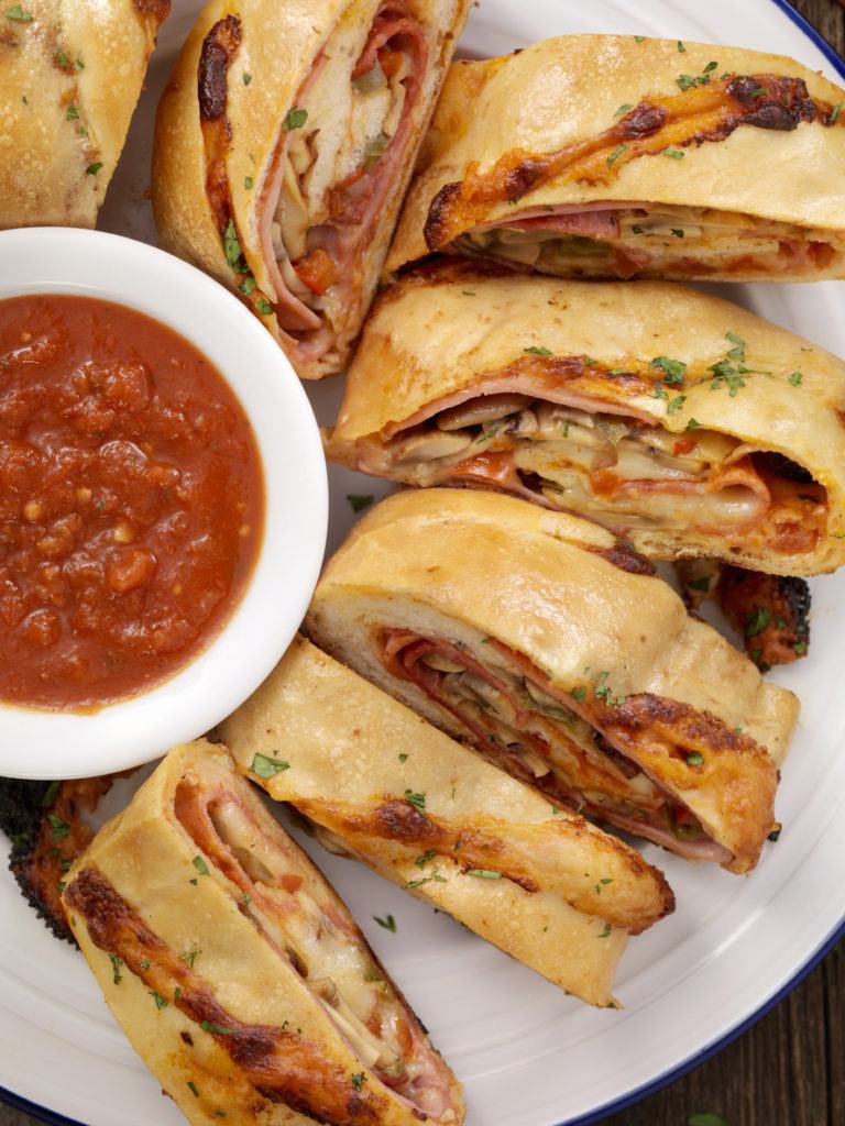 Three Meat Stromboli with Marinara - Oliver's Markets