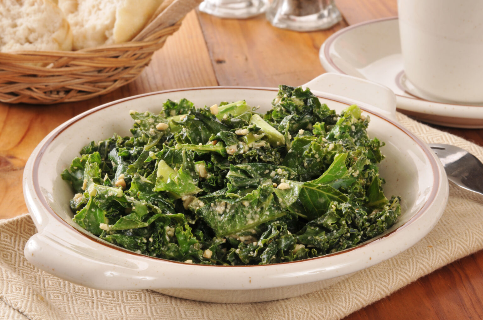 Dino Kale with Lemon Tahini Sauce - Oliver's Markets